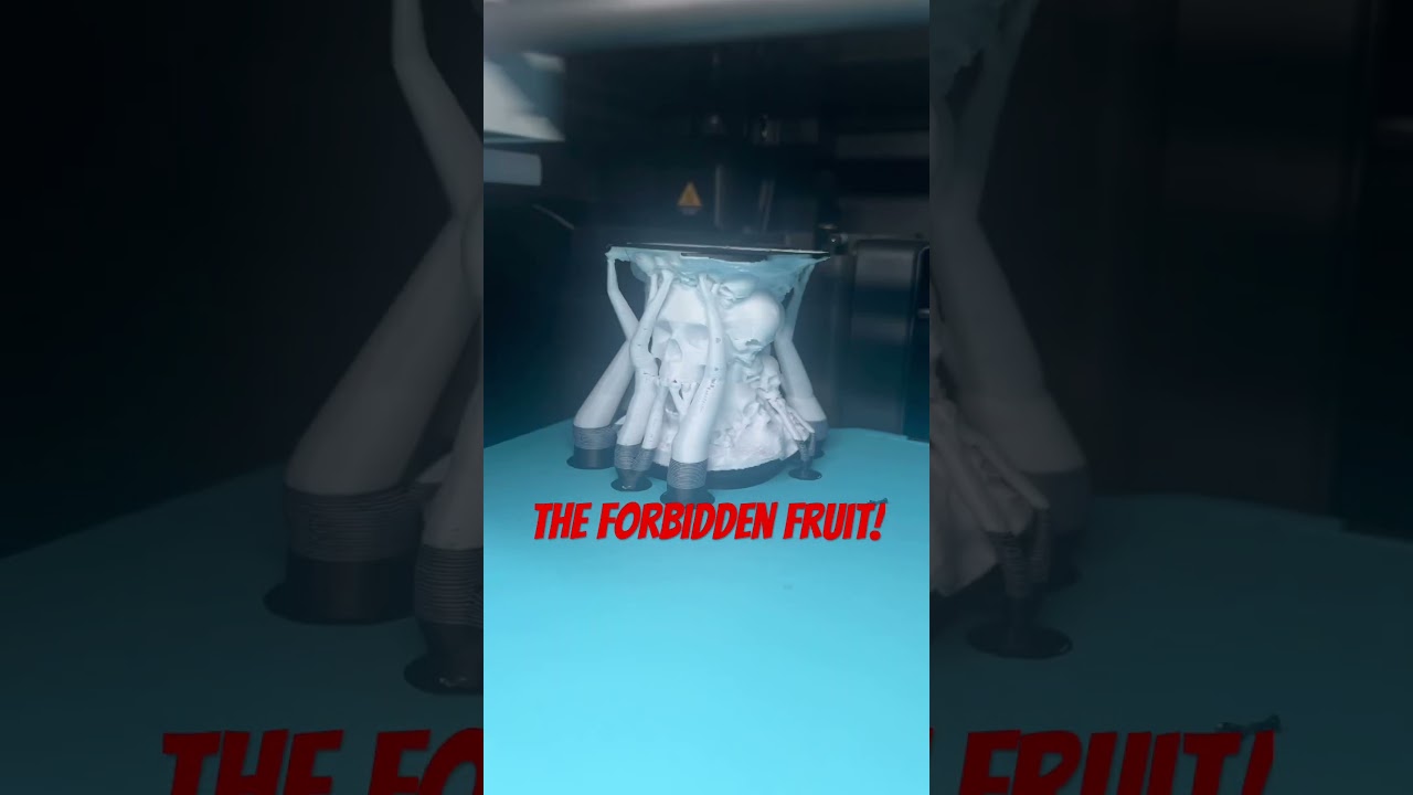 The FORBIDDEN fruit!     #3dprinting #fruit #apple #skull #shorts