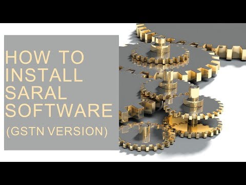How to install Saral Software GSTN Version