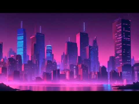 [HD] Neon city night retrowave animation [NO COPYRIGHT]