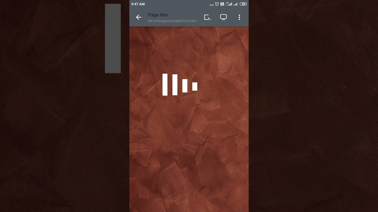 Extremely Simple loading animation using HTML CSS