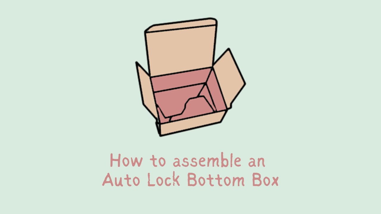 How to Assemble an Auto Lock Bottom Box | Half Price Packaging