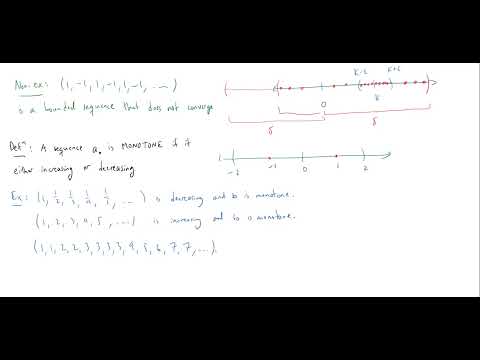 Bounded and Monotone Sequences