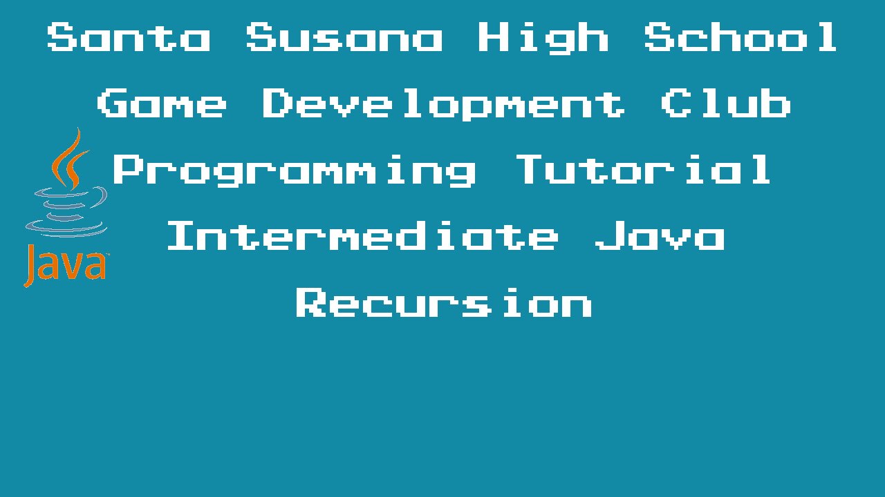 Programming Tutorial 34 - Intermediate Java - 8 - Recursion