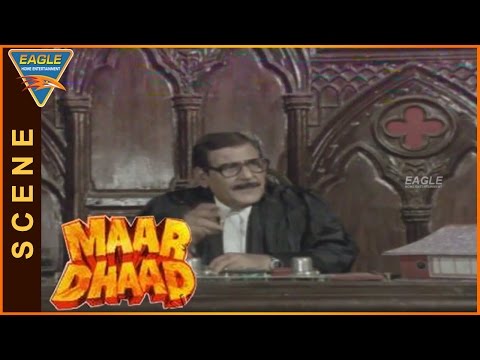Maar Dhaad Hindi Movie || Extordinary Court Scene || Hemant Birje, Mandakini, Huma Khan