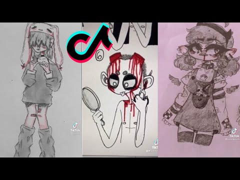 π€π§· ALT TIKTOK DRAWING | ALTERNATIVE TIK TOK COMPILATION ππ€| goth emo aesthetics #44