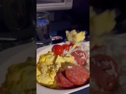 First Class Breakfast On United Airlines