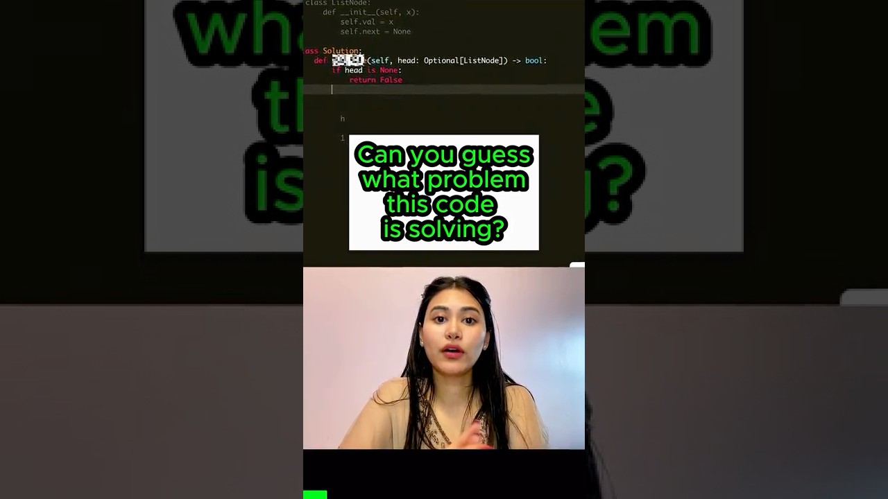 Can you guess what leetcode question this code is solving? #leetcode #trivia #brainteaser #coding