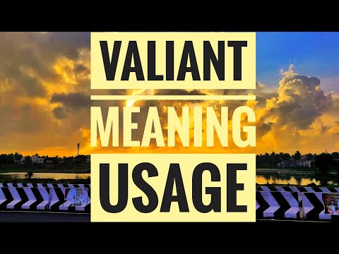Valiant | Meaning and usage | Area 63