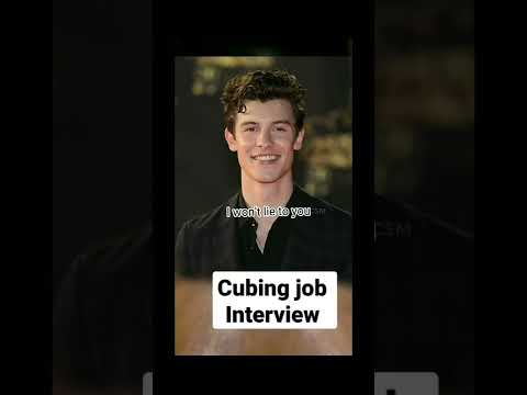 Cubing job interview with Shawn mendes #trending #shorts #shawnmendes