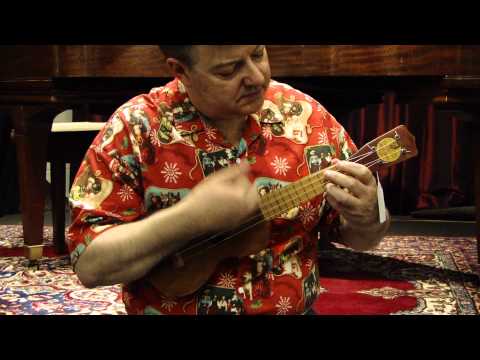 Vintage 1935 Regal Wendall Hall Red Head Soprano Ukulele Demo