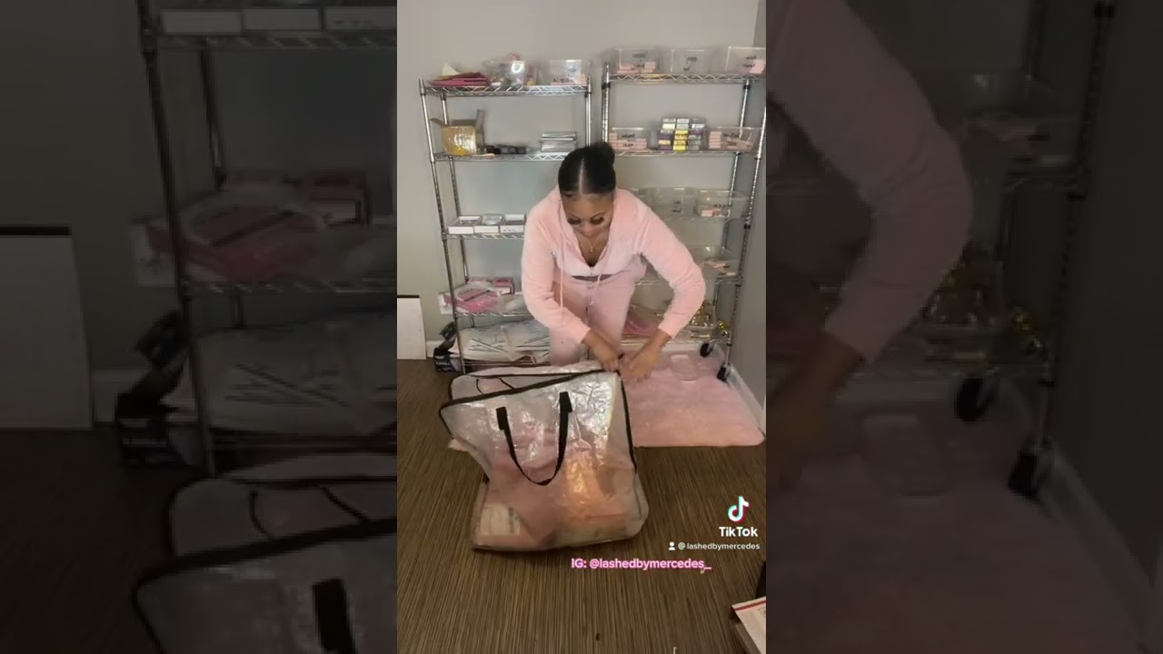 Watch me take my orders to the post office! 🤗 #fyp #lashbusiness #shorts #youtubeshorts