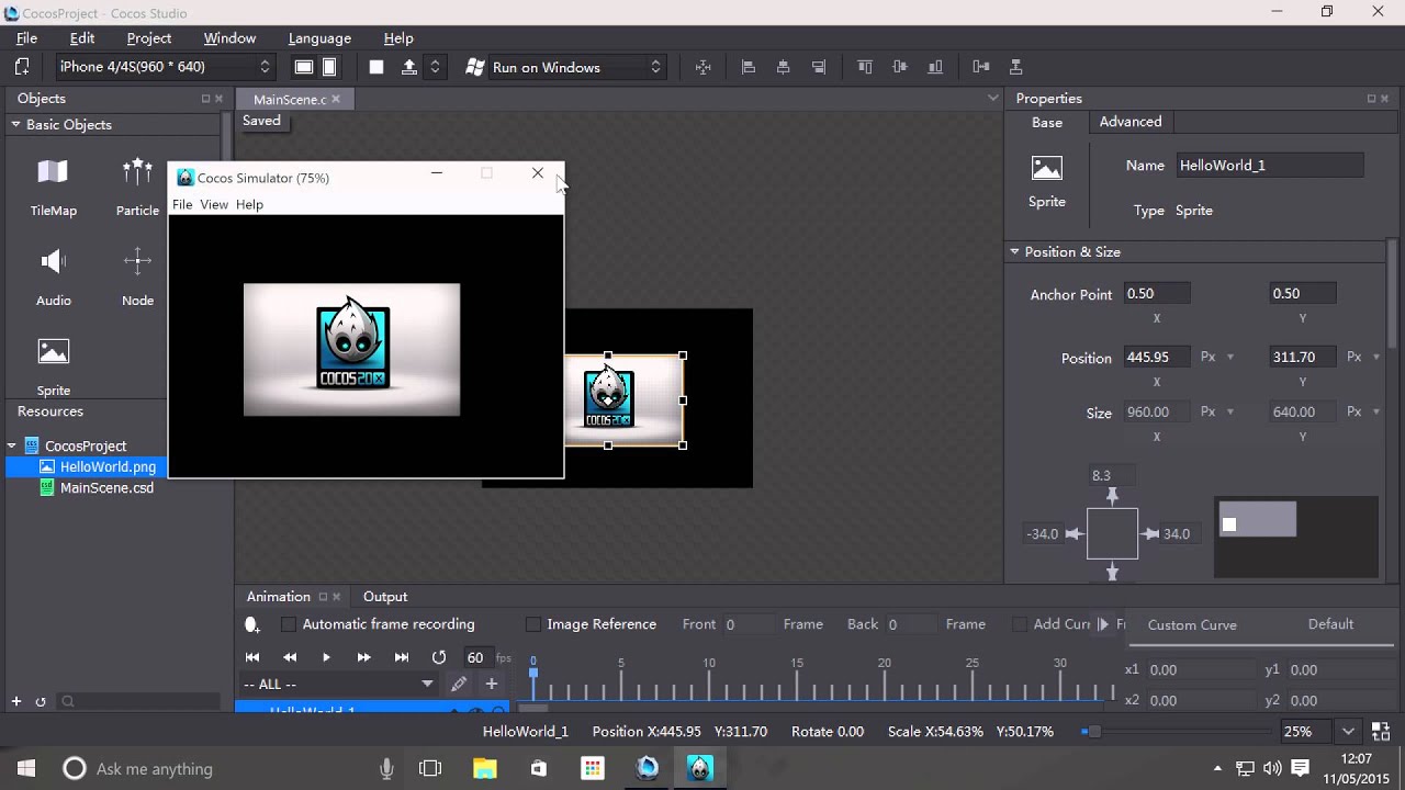 Cocos Studio: Design Resolution