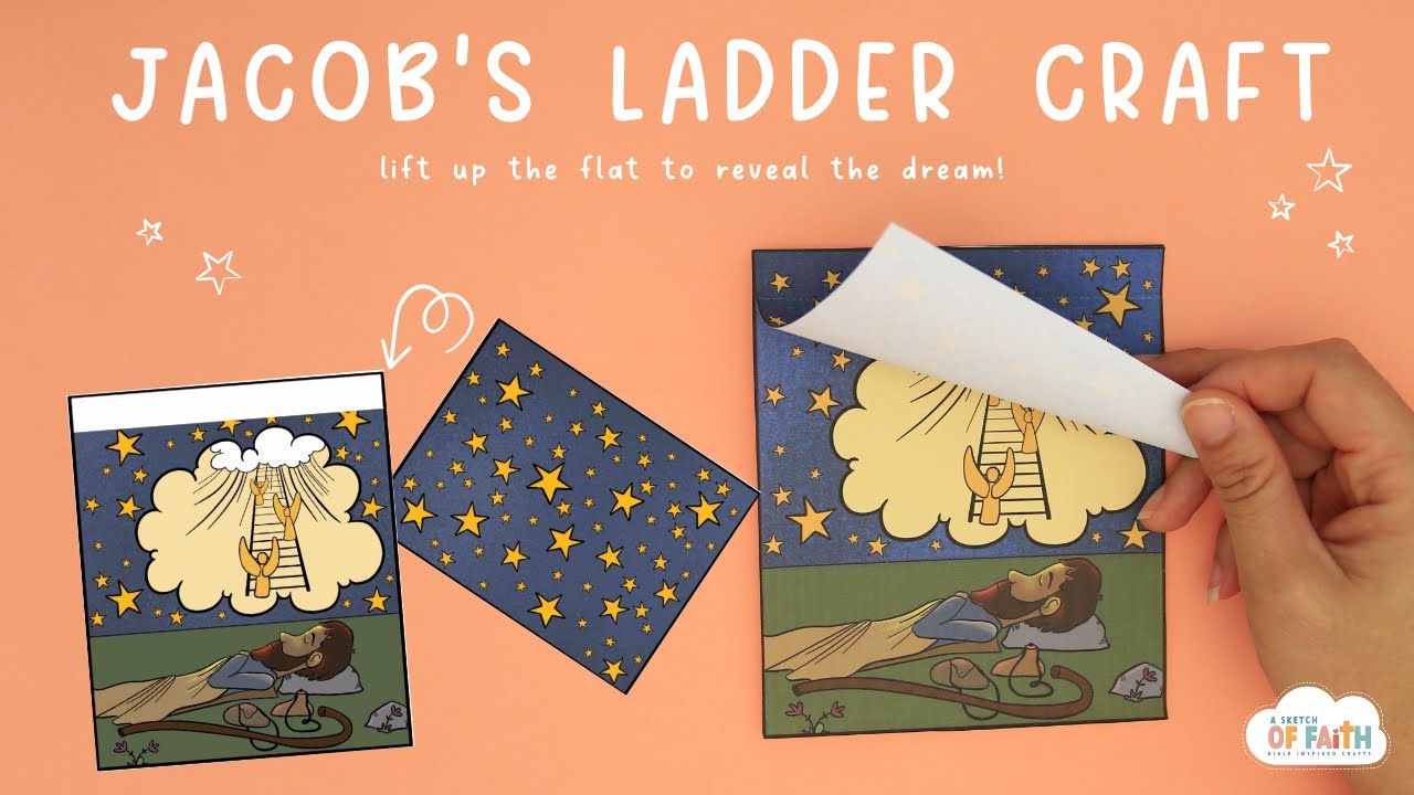 Jacob's Ladder Bible Craft for kids (Instructions)