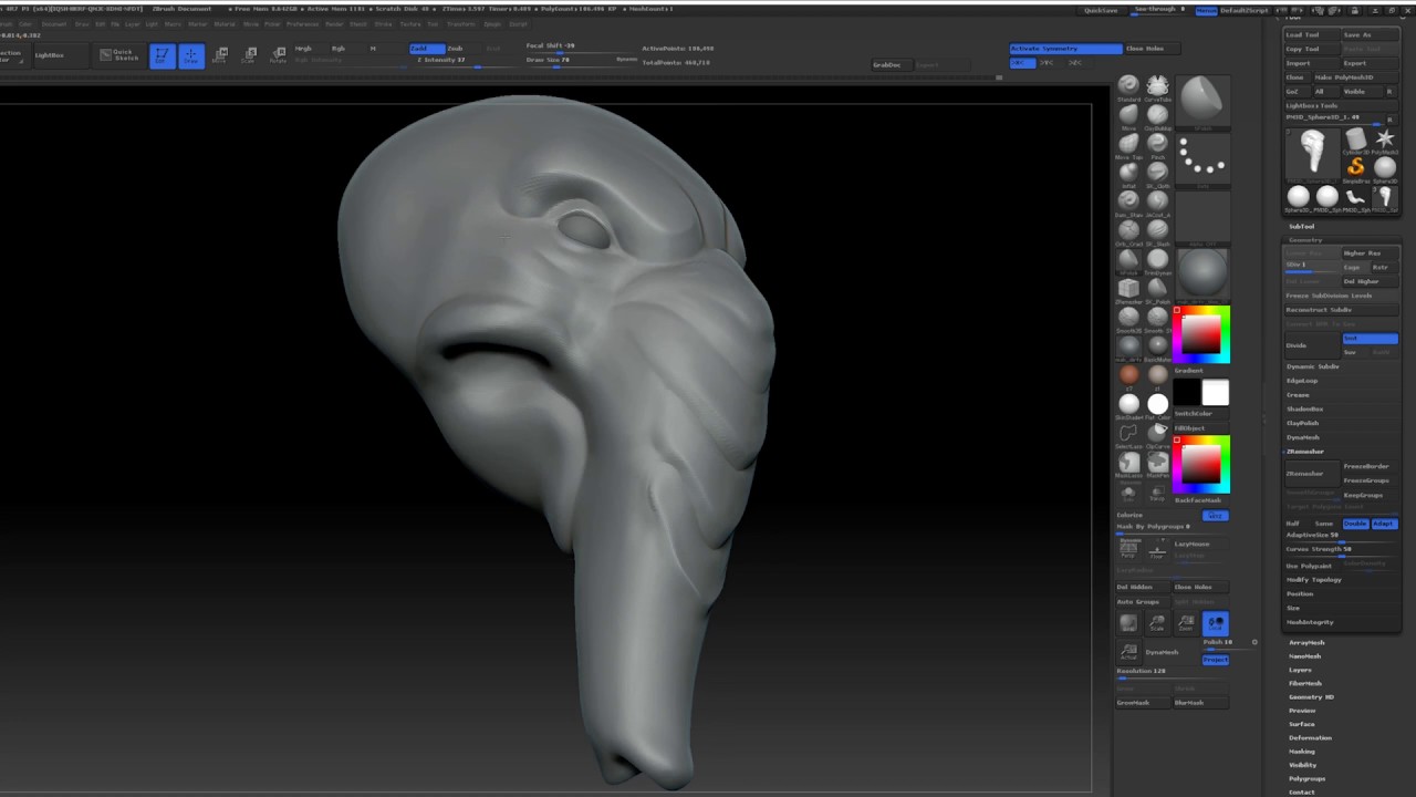 Speedsculpt: Elephant head