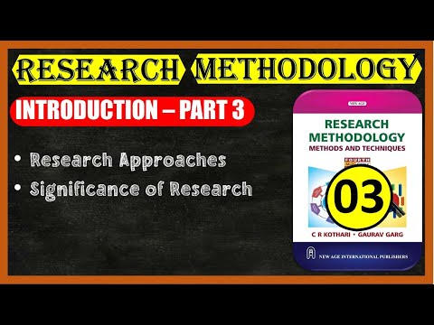 Unit 01 - Introduction (Part 3) | Research Methodology | CR Kothari Book | PDF included