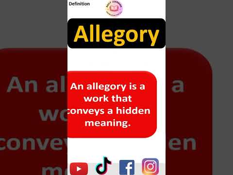 Allegory in literature| Allegory | Literature | Literary Device | English