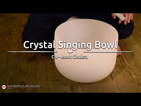 Crystal Singing Bowl, 14", Note C, Root Chakra - CSB14C - Meinl Sonic Energy