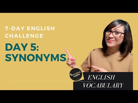 🆕Easy To Use Synonyms - English_Day 5 👉 How To Memorize English Synonyms Top Video