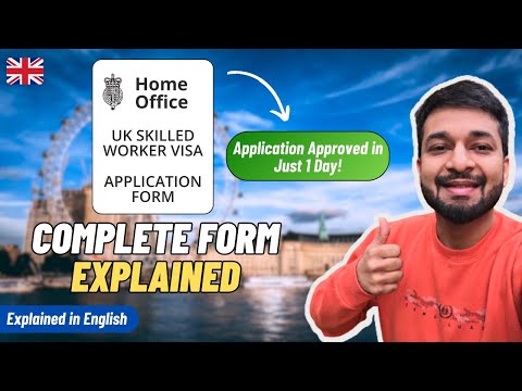 How to Fill Skilled Worker Visa Application Form in 2025 🇬🇧