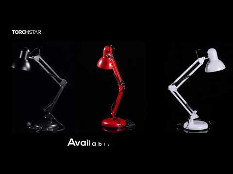 Metal Swing Arm Desk Lamp / Amazing Changeable Lamp Base
