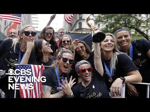 U.S. women's soccer team honored with parade after World Cup win