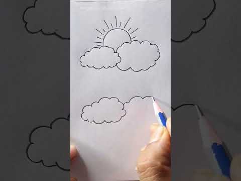 #sun βπ #Rainπ§π§ #sky π¨ #clouds β #drawing #short #reels #rongdhonuartanddrawing