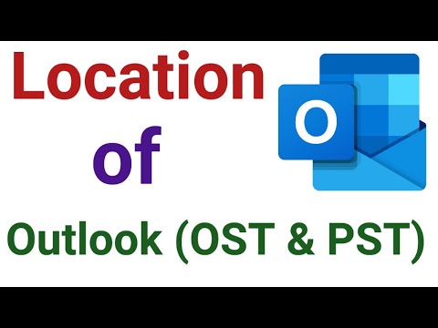 Default Location of Outlook Data File OST and PST