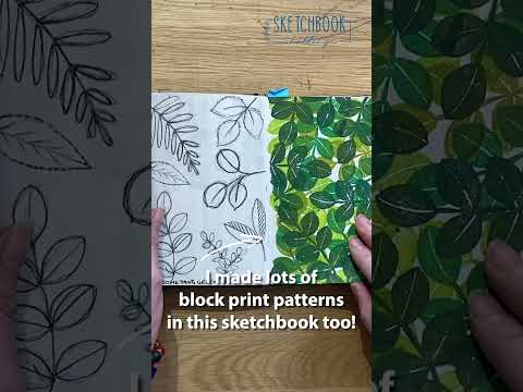 So many patterns and prints in my 2021 Sketchbook!
