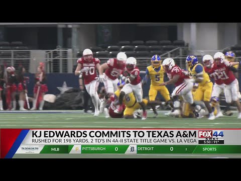 KJ Edwards commits to Texas A&M