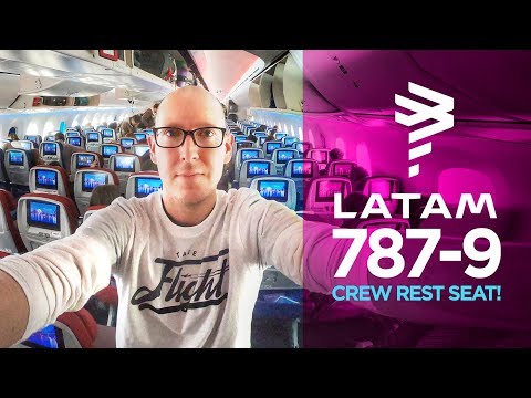LATAM Airlines 787-9 review SCL-EZE (crew rest seat!)
