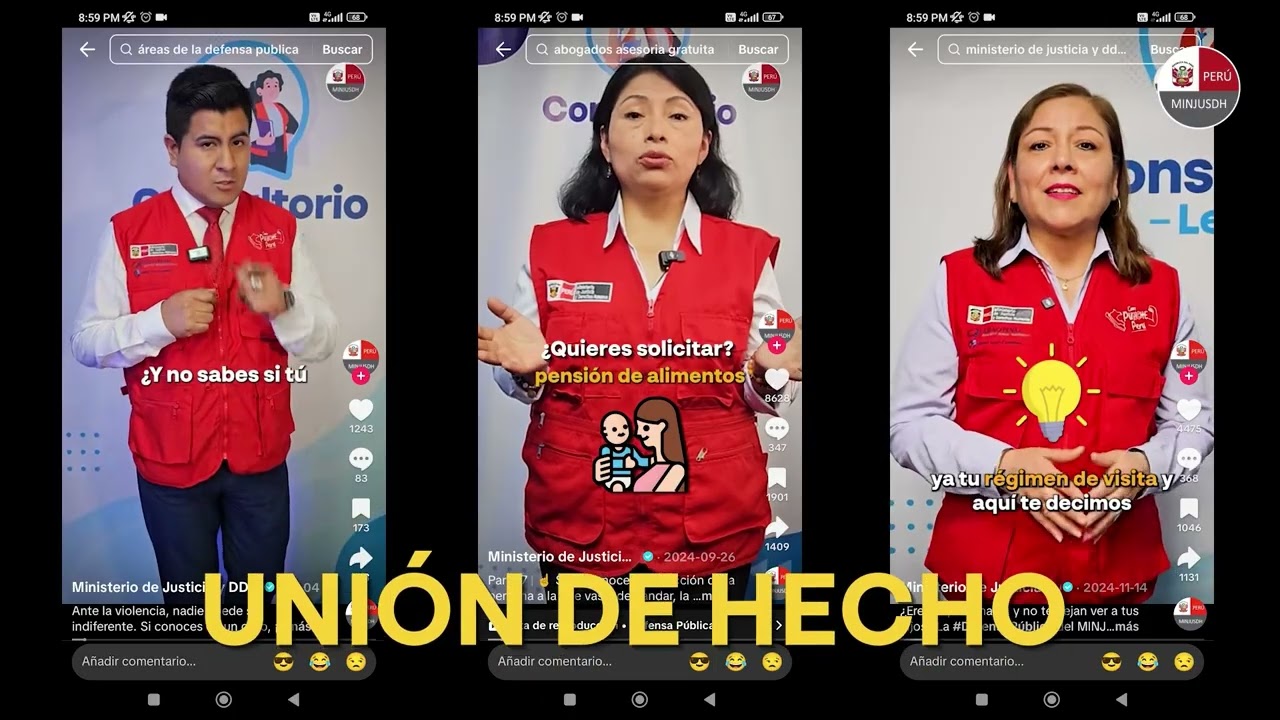 Firma de convenio con el IRTP para producción del Consultorio Legal MINJUSDH