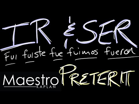 PRETERIT: Is it true that SER and IR are the same in Spanish?
