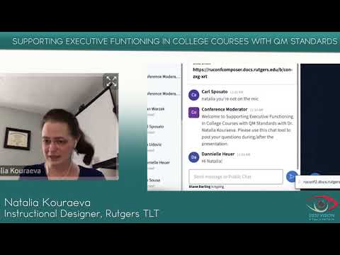 Supporting Executive Functioning in College Courses with QM Standards