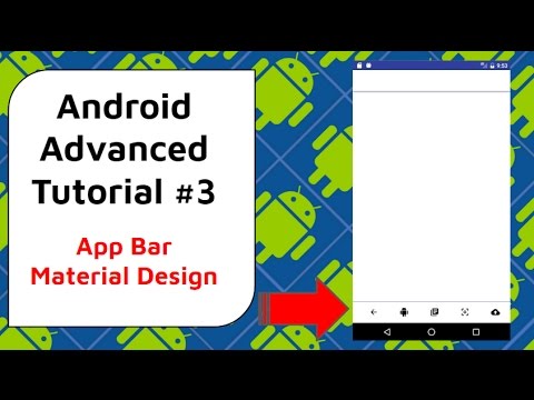 Learn Designing ToolBars App Bar Material Design Android Advanced Tutorial 3 - Mind Luster