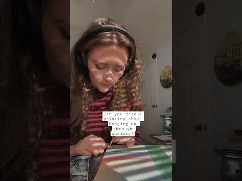 Sewing Scripture onto my Artwork #art #christian #bible #aesthetic #painting
