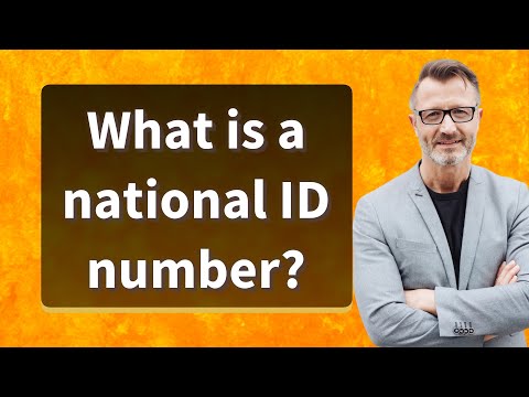 What is a national ID number?