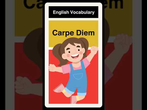 "Carpe Diem" English Vocabulary