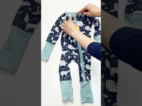 the softest bamboo pajamas for your baby ❤️❤️ fast no fuss changes for you (and grippy feet when yo