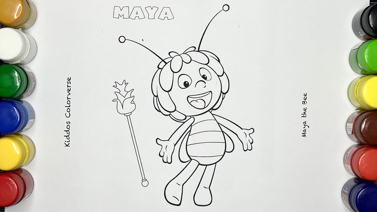 Maya the Bee @KiddosColorverse #youtube #art #fun #youtubevideo #kidsvideo #kids