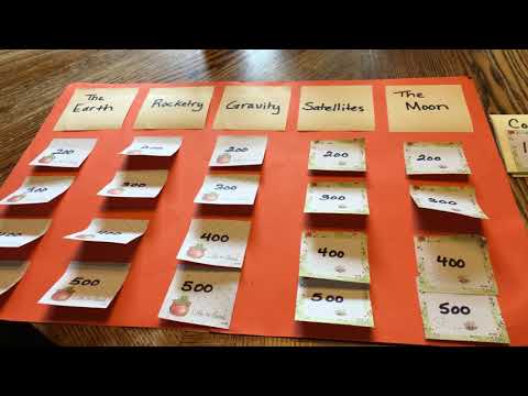 DIY Jeopardy Board to Quiz your Homeschool Students