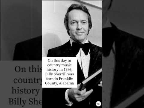 On this day in country music history in 1936 Billy Sherrill was born #countrymusic #70smusic