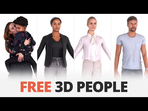 New Free 3D People Models Available (3ds Max, Maya, C4D and more...)
