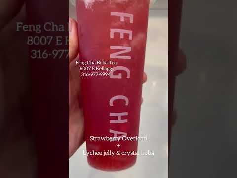 The best fruit tea drink at Feng Cha Boba Tea in wichita Kansas.