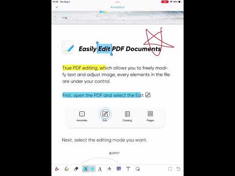 How to edit PDF files on iPad for free?