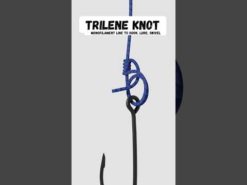 Trilene Knot - Tie Line to Hook Lure or Swivel #fishing #knot #fishingtips