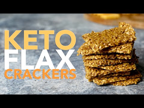 Zero Carb Flax Seed Crackers | Keto Crackers Recipe