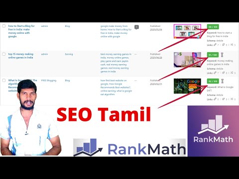 Rank Math SEO Plugin Full Tutorial | Advance Blog SEO In Tamil