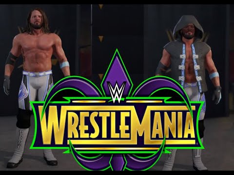 WWE 2K22: AJ Styles WrestleMania 34 Attire + Render