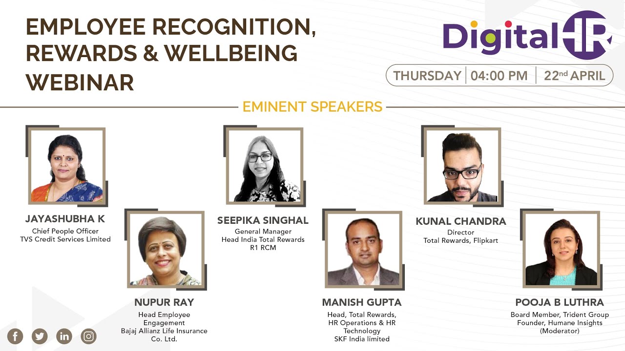 Digital HR - Employee Recognition, Rewards & Wellbeing Webinar 2021