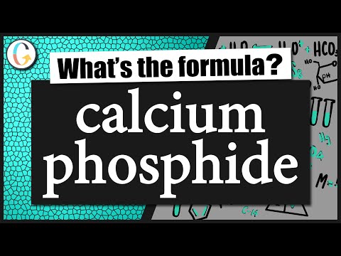 How to write the formula for calcium phosphide